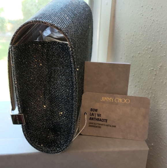 Bags | Jimmy Choo Evening Glamorous Glitter Clutch | Poshmark
